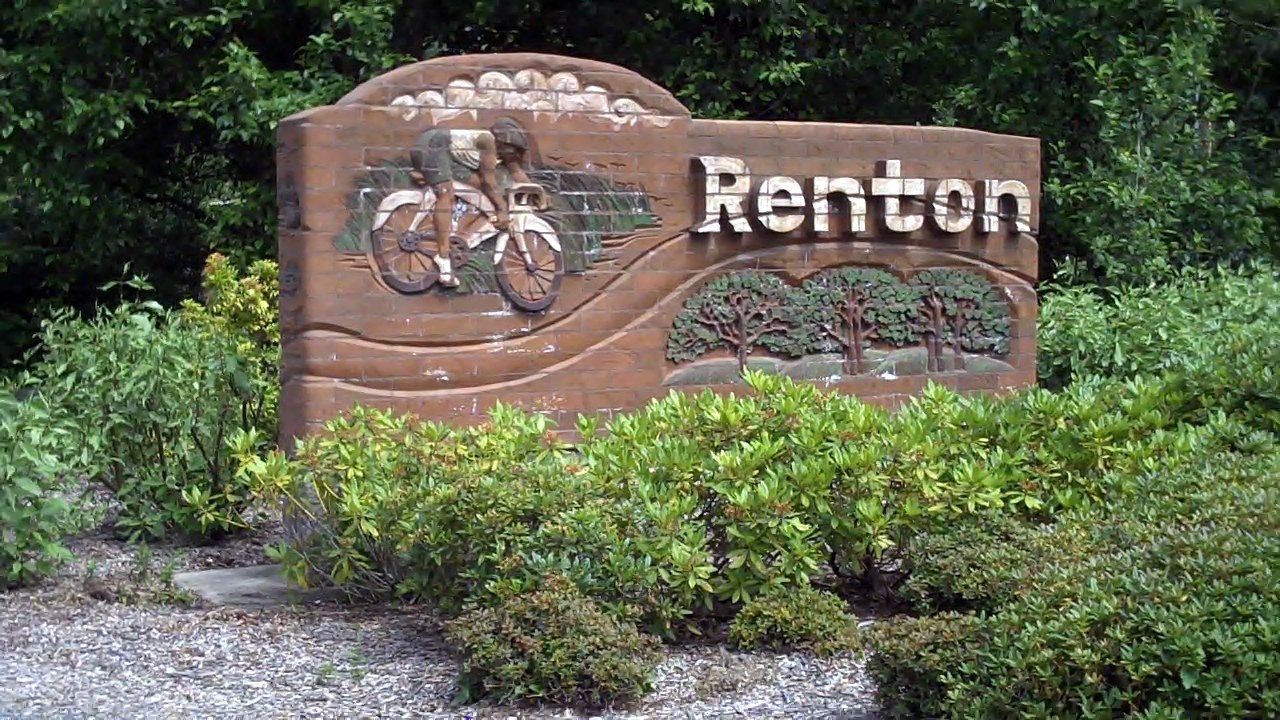 Renton city limits sign – Biking Bis