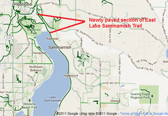 East Lake Sammamish Trail paving – Biking Bis